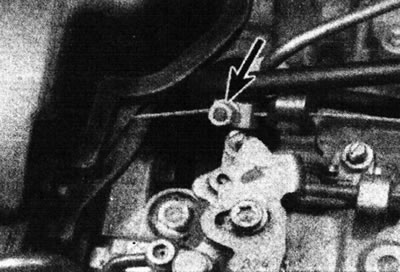 Thermal actuator and fast idle cable — removal, installation ...