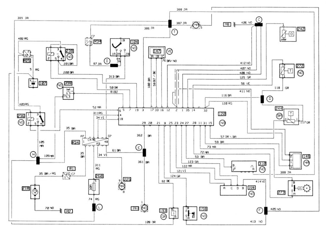 Single point injection system (Renault Renault 19, 1988-1996 ...