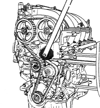 Снятие и установка зубчатого ремня привода газораспределительного ...