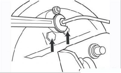 Rear brake cylinder — removal and installation (Renault Symbol 2, 2008 ...
